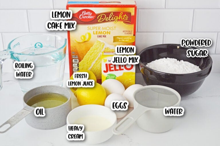 Easy Lemon Jello Cake Recipe - Fun Money Mom