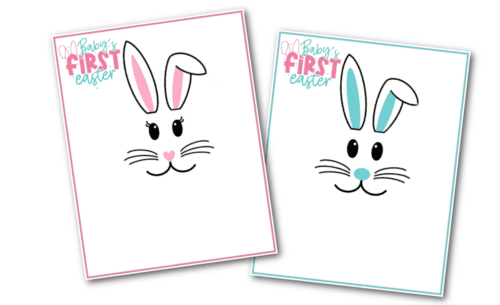 Baby's First Easter Footprints (Free Printable) - Fun Money Mom