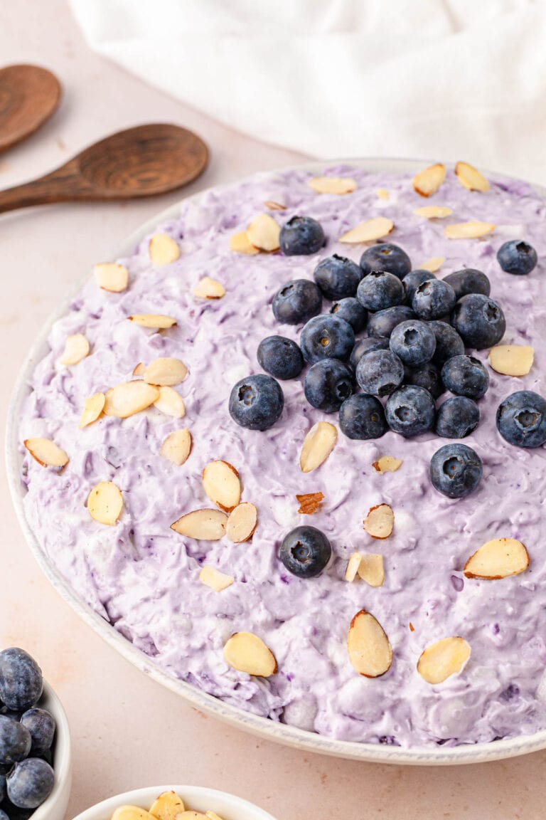Blueberry Fluff Salad - Fun Money Mom