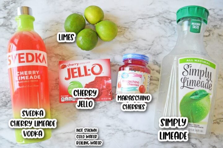 Cherry Limeade Jello Shots - Fun Money Mom
