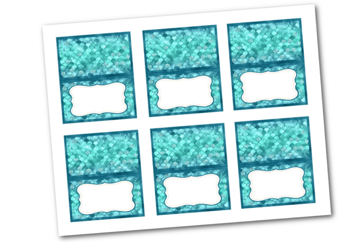 Free Printable Mermaid Food Labels - Fun Money Mom