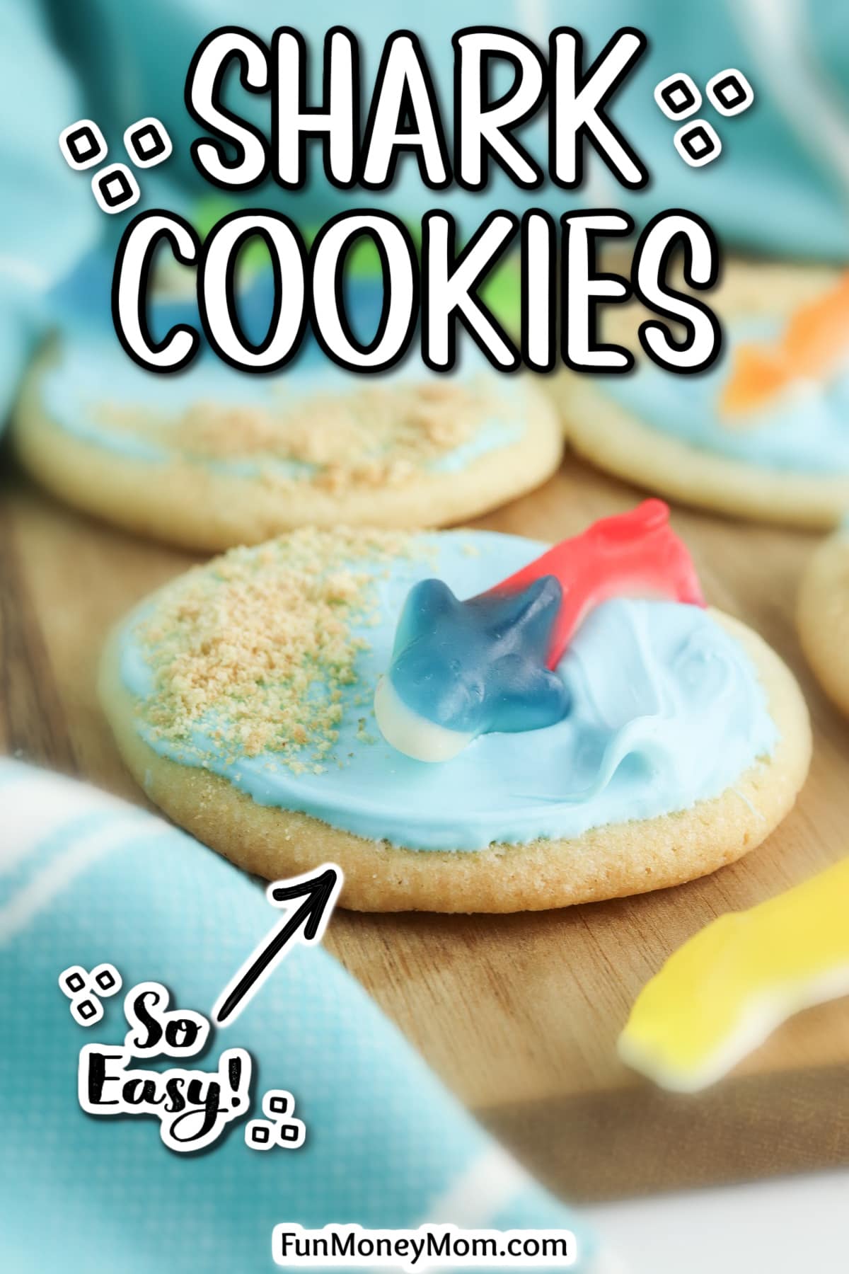 How To Make Shark Cookies - Fun Money Mom