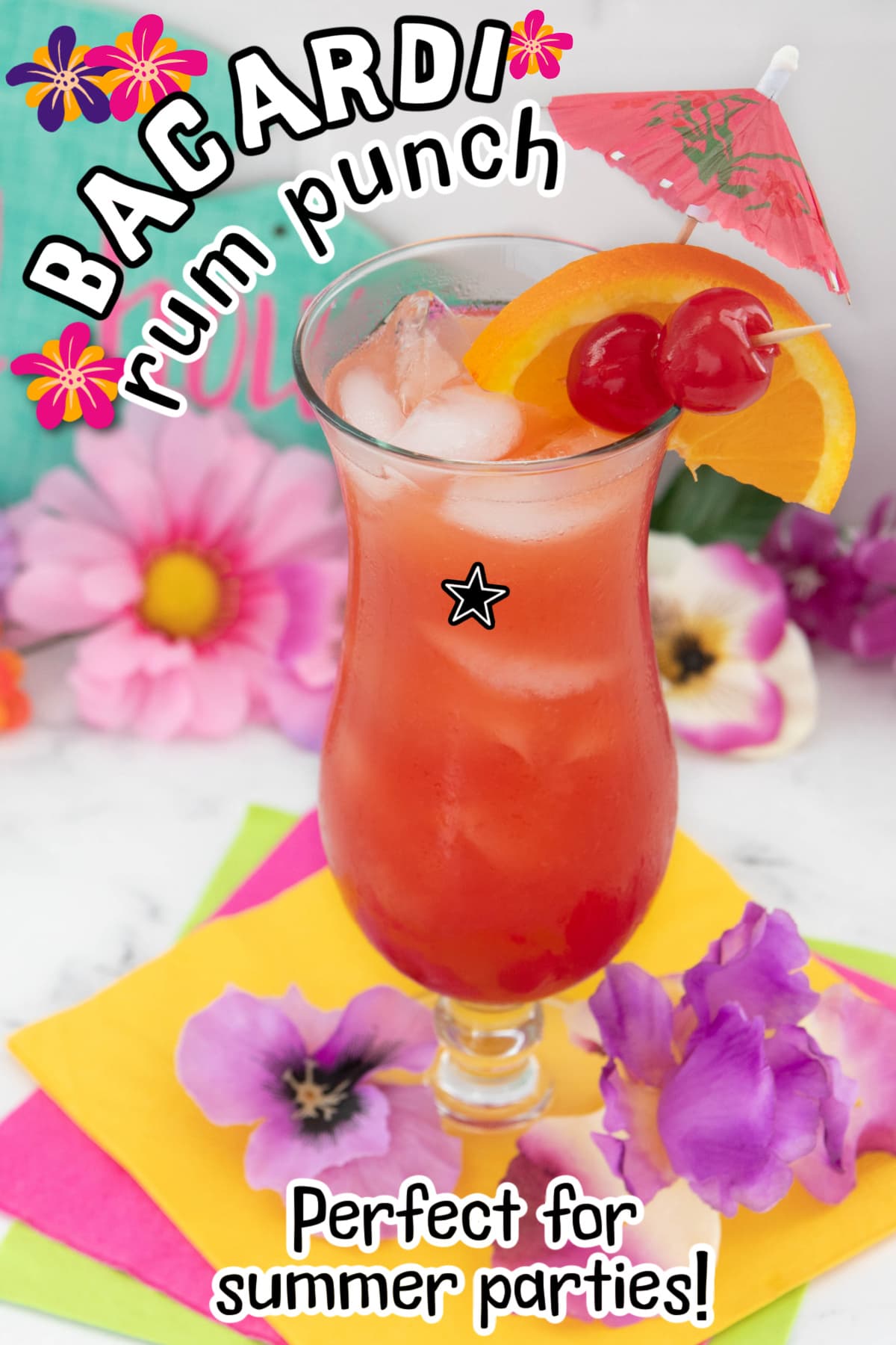 Bacardi Rum Punch Cocktail - Fun Money Mom