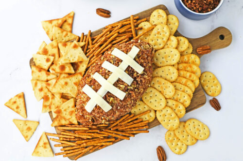 Football Cheese Ball Recipe - Fun Money Mom