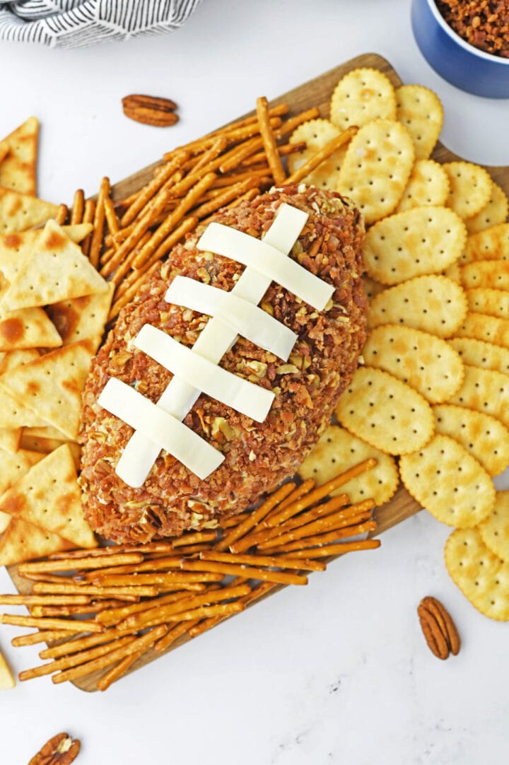 Football Cheese Ball Recipe - Fun Money Mom