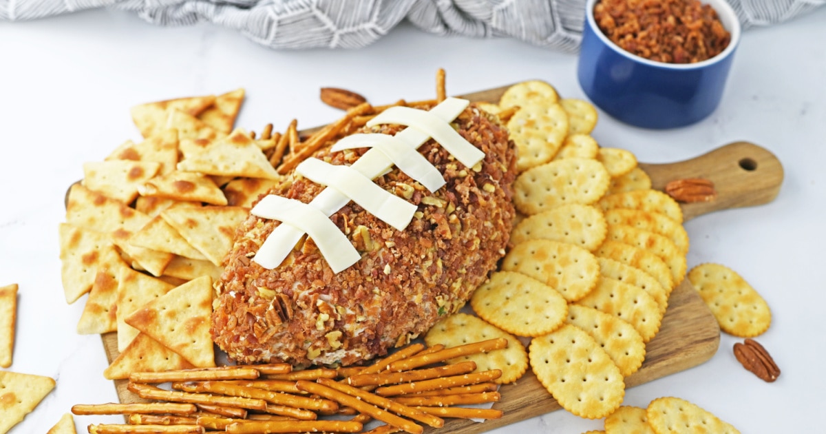 Football Cheese Ball Recipe - Fun Money Mom