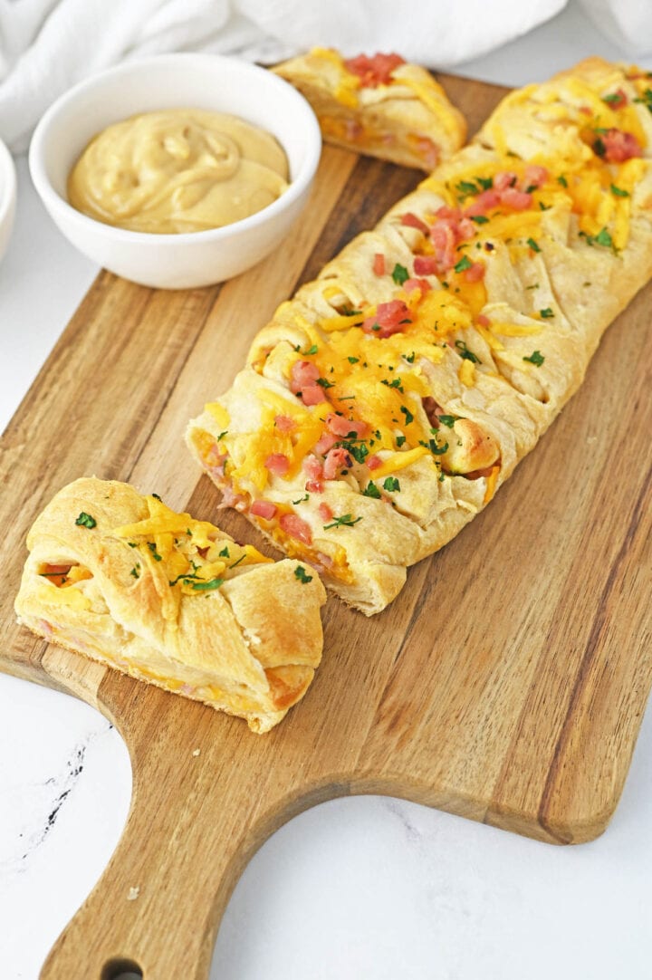 Ham And Cheese Crescent Braid - Fun Money Mom