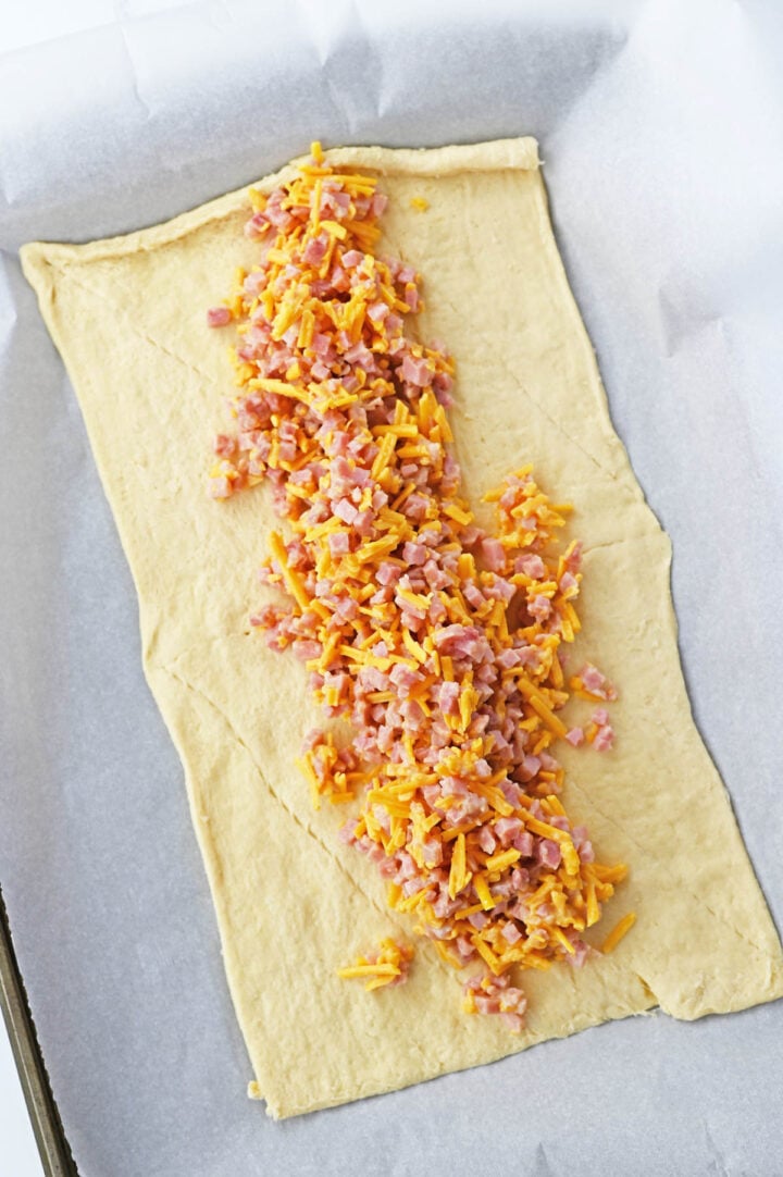 Ham And Cheese Crescent Braid - Fun Money Mom