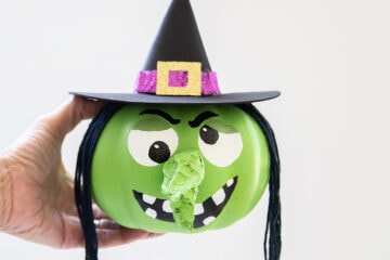 Easy Witch Pumpkin (No-Carve)