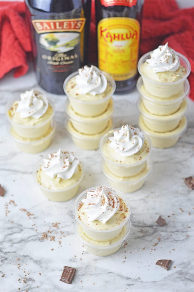 Mudslide Pudding Shots - Fun Money Mom