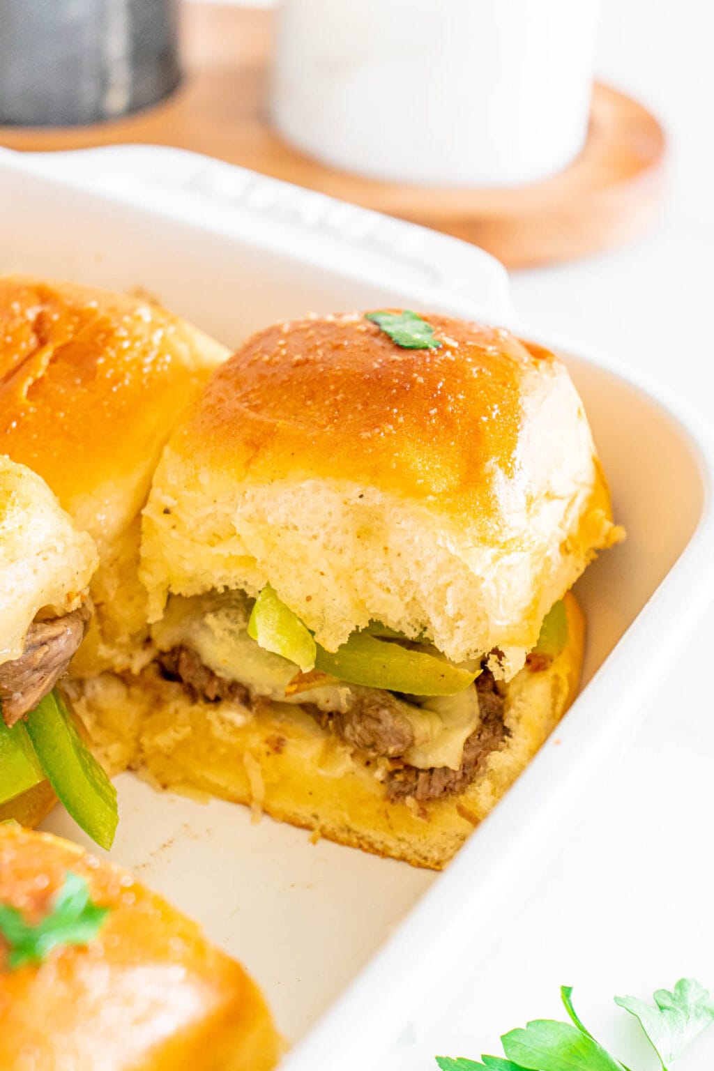Philly Cheesesteak Sliders - Fun Money Mom