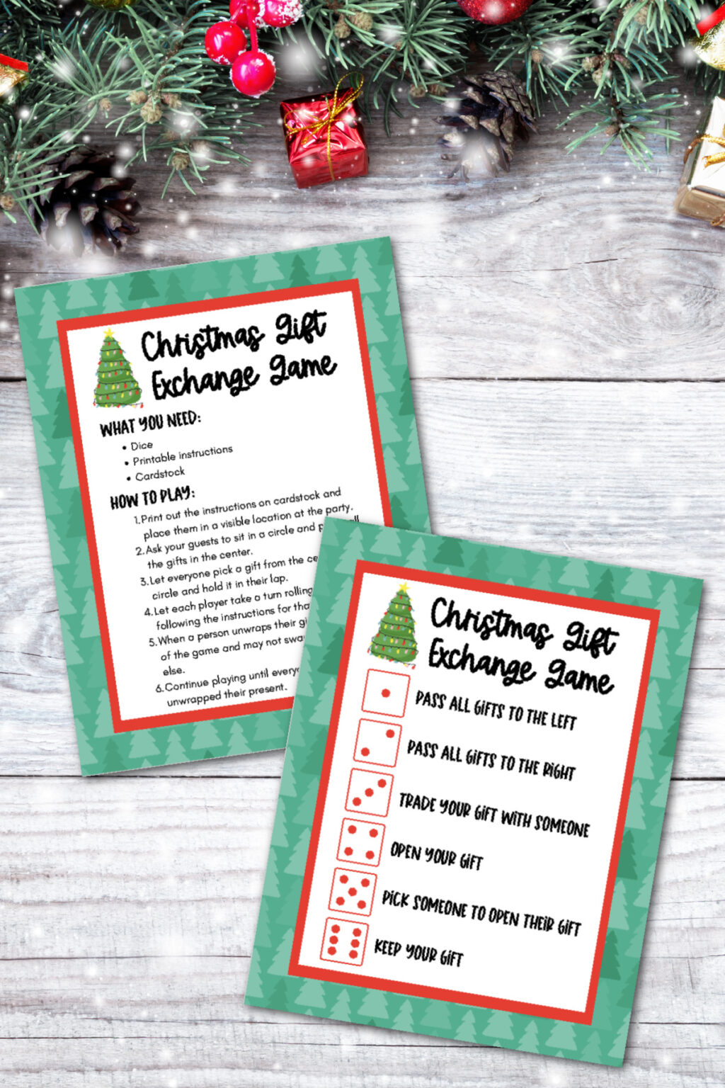 Christmas Dice Game (With Free Printable) - Fun Money Mom