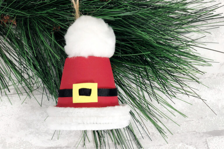 Clay Pot Santa Ornament - Fun Money Mom