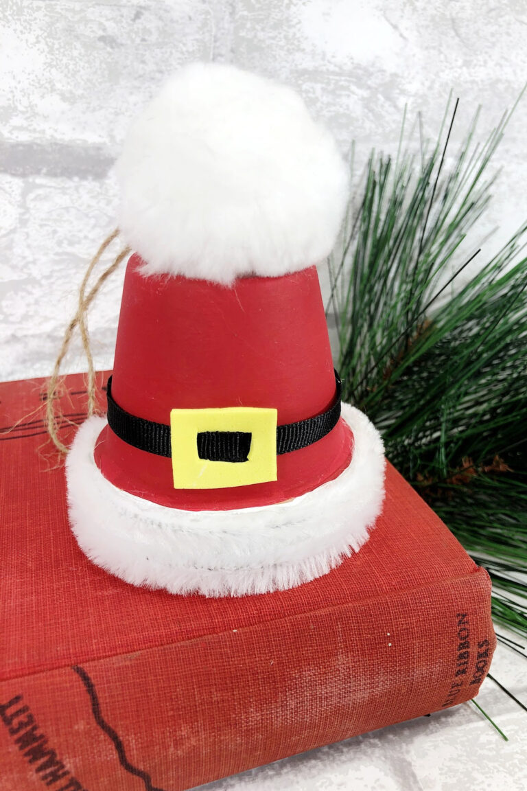 Clay Pot Santa Ornament - Fun Money Mom