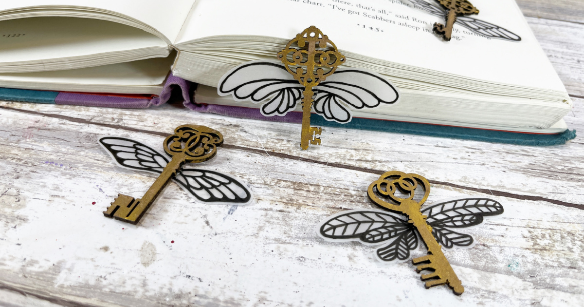 DIY Harry Potter Flying Keys Craft (with printable wings)