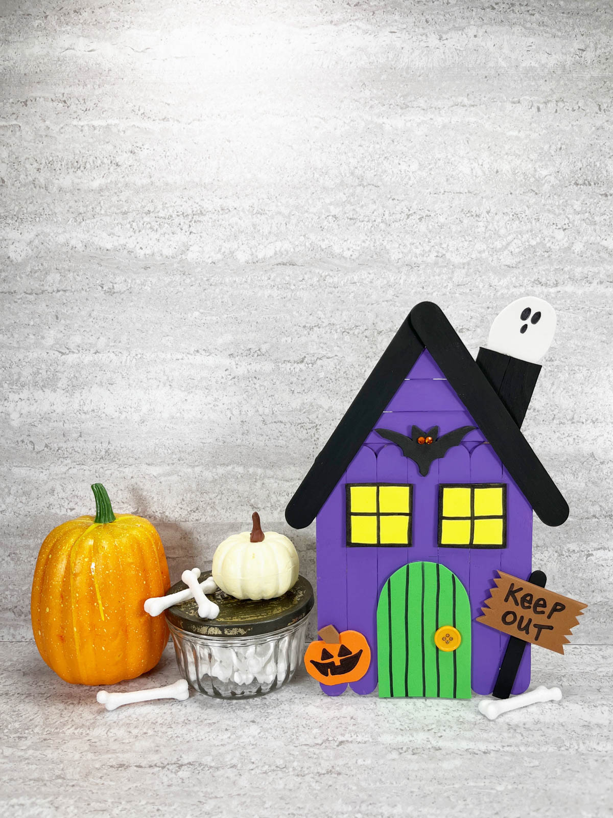 Popsicle Stick Haunted House - Fun Money Mom