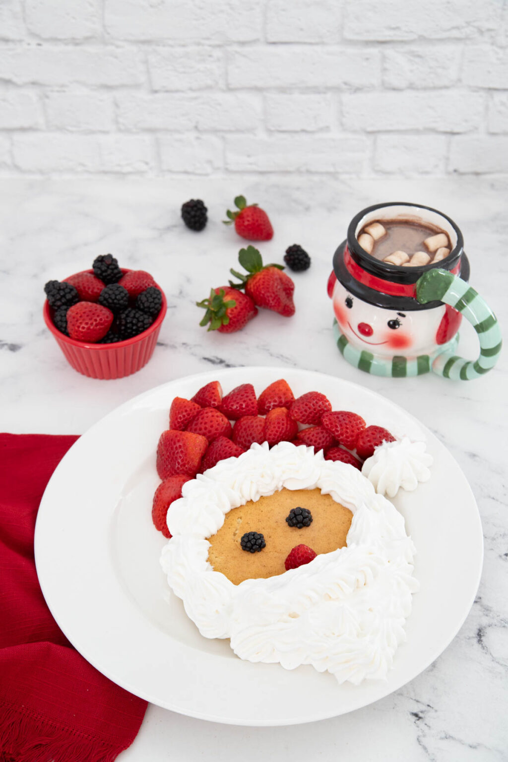 Easy Santa Pancakes - Fun Money Mom