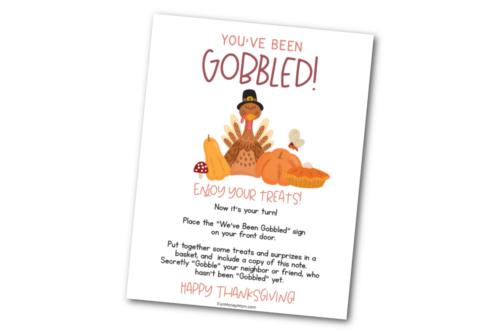 You've Been Gobbled (Free Printables) - Fun Money Mom