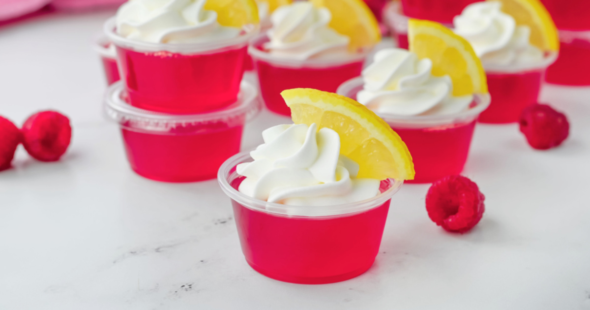 Raspberry Lemonade Jello Shots - Fun Money Mom