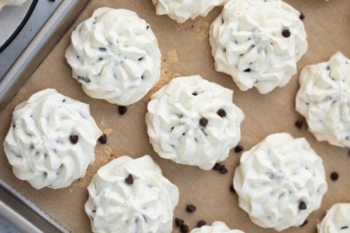 Chocolate Chip Meringue Cookies - Fun Money Mom