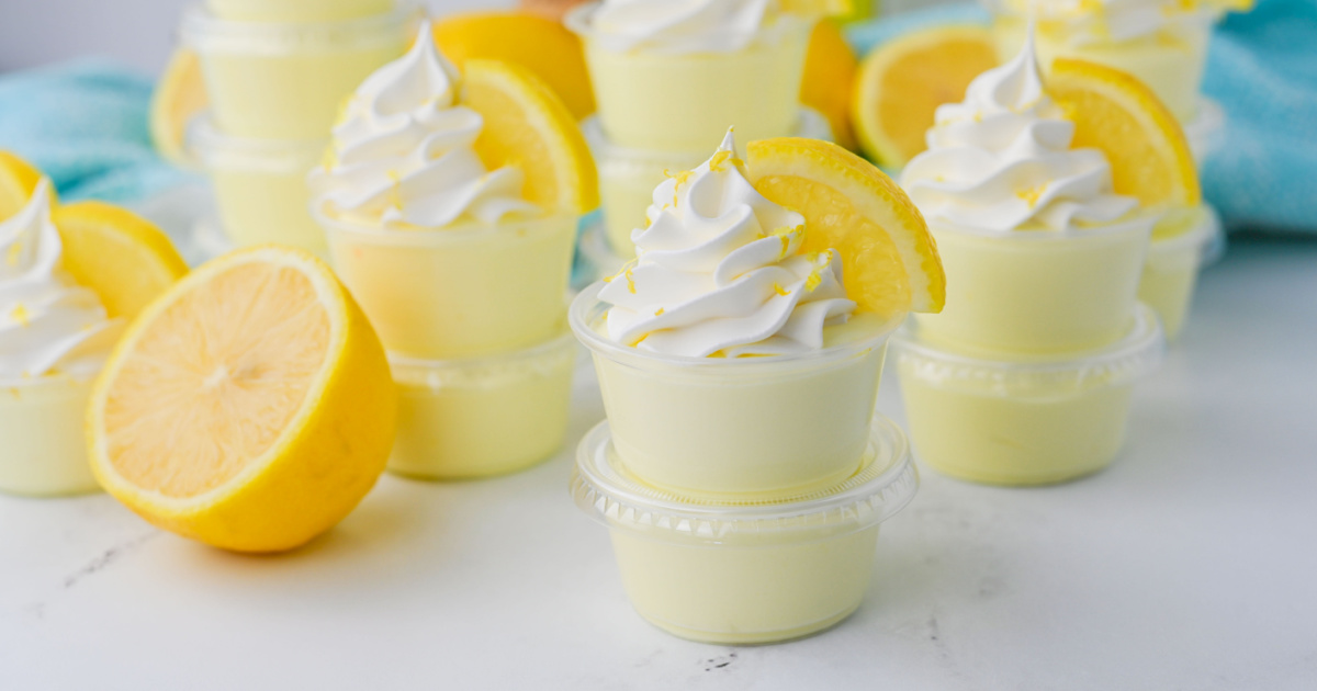 Lemon Pudding Shots - Fun Money Mom