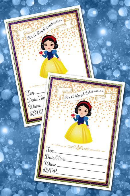 Snow White Invitations (Free Printable) - Fun Money Mom
