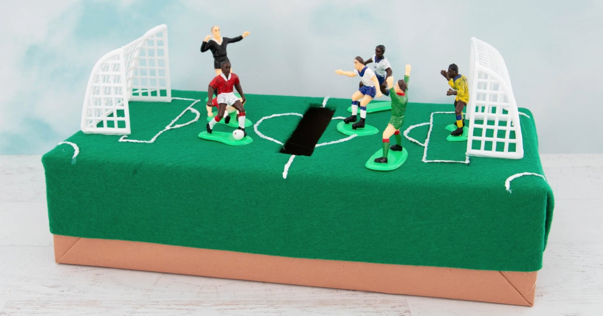 Soccer Valentine Box - Fun Money Mom