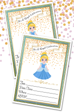 Cinderella Invitations (Free Printables) - Fun Money Mom
