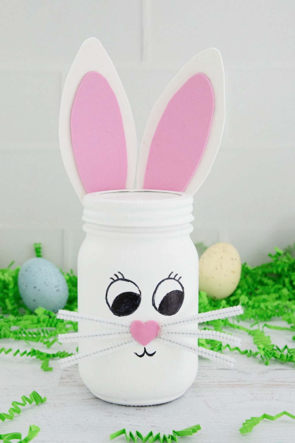 Easter Bunny Mason Jar Craft - Fun Money Mom