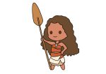 How To Draw Moana (with free printable) - Fun Money Mom