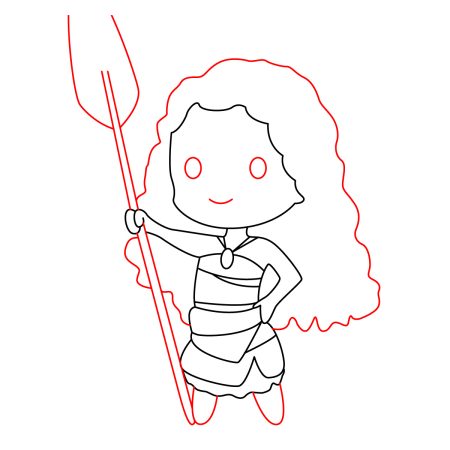 How To Draw Moana (with free printable) - Fun Money Mom