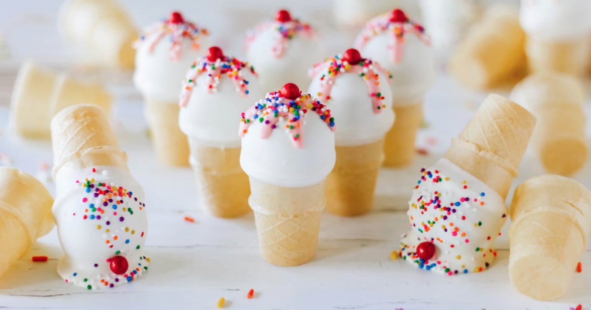 Ice Cream Cone Cake Pops - Fun Money Mom