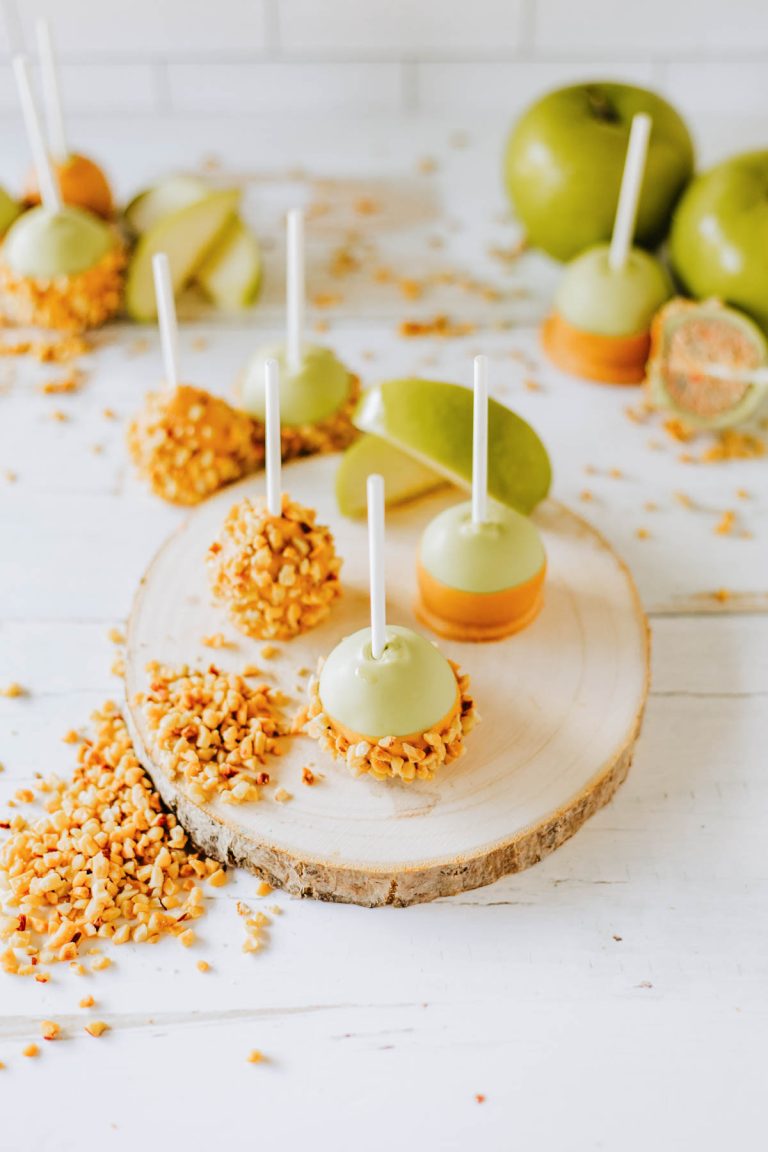Caramel Apple Cake Pops - Fun Money Mom
