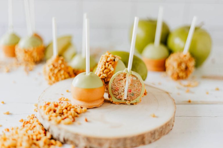 Caramel Apple Cake Pops - Fun Money Mom