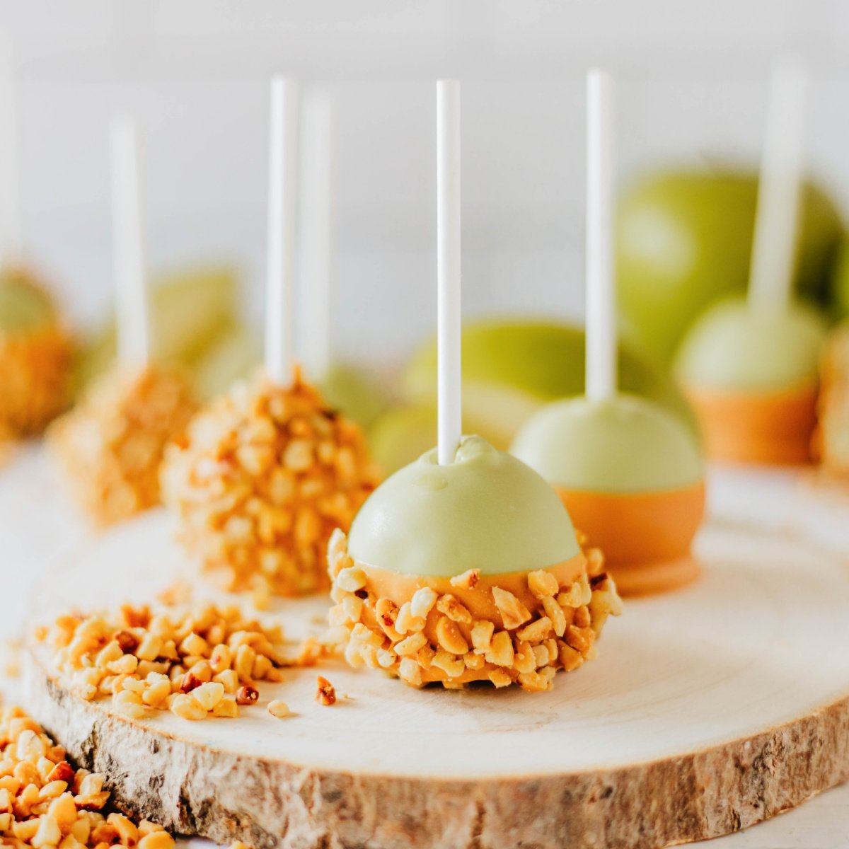 Caramel Apple Cake Pops - Fun Money Mom