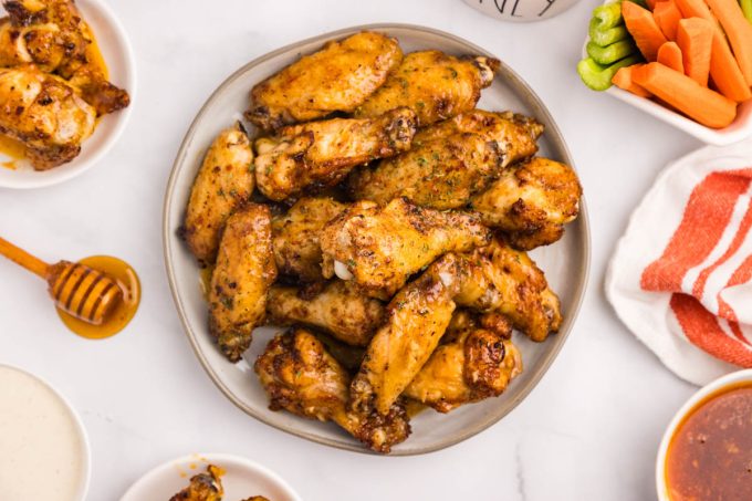 Hot Honey Chicken Wings - Fun Money Mom