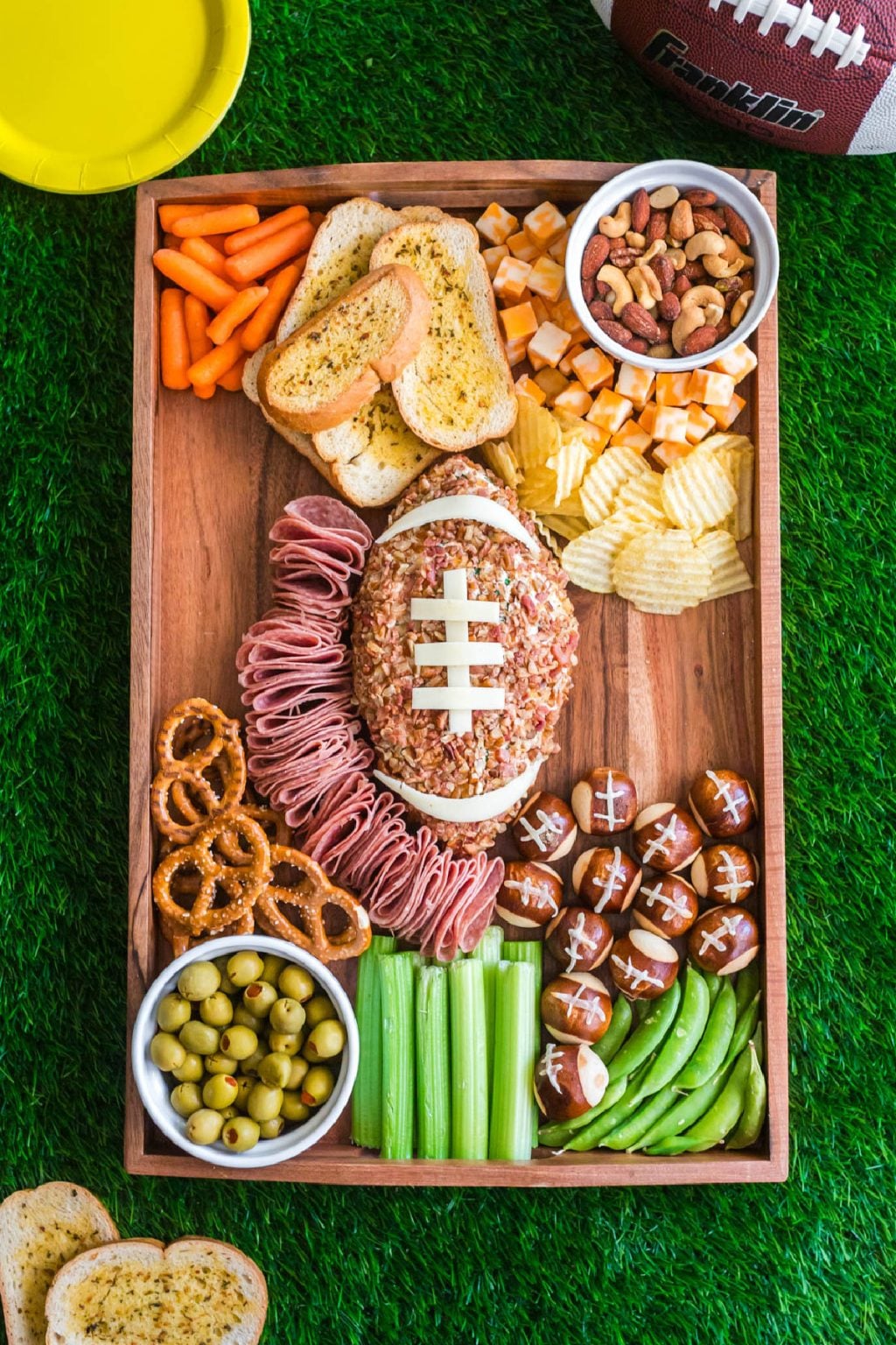 Football Charcuterie Board - Fun Money Mom