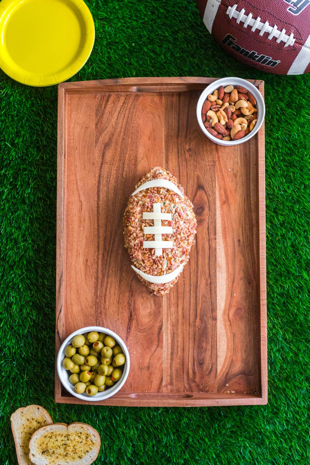 Football Charcuterie Board - Fun Money Mom