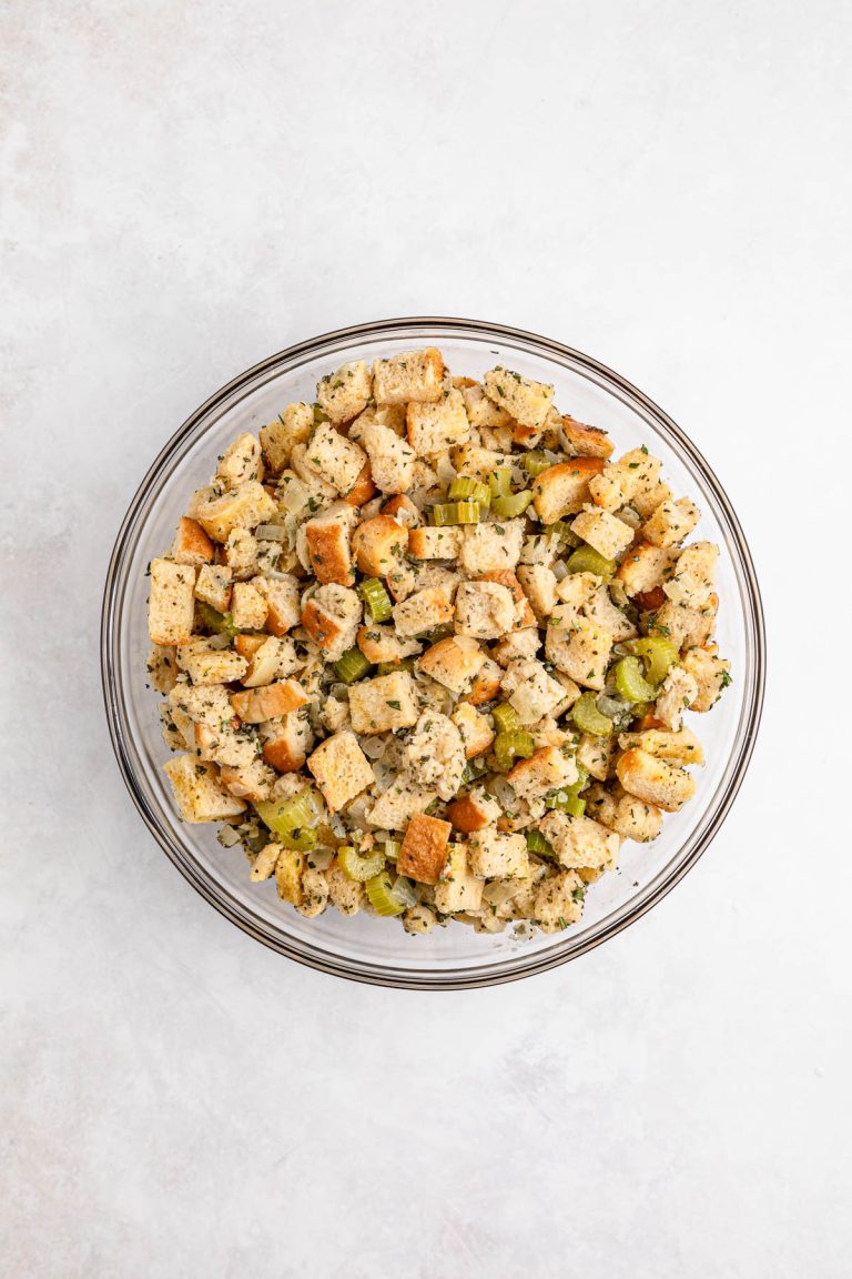 Garlic Herb Stuffing - Fun Money Mom