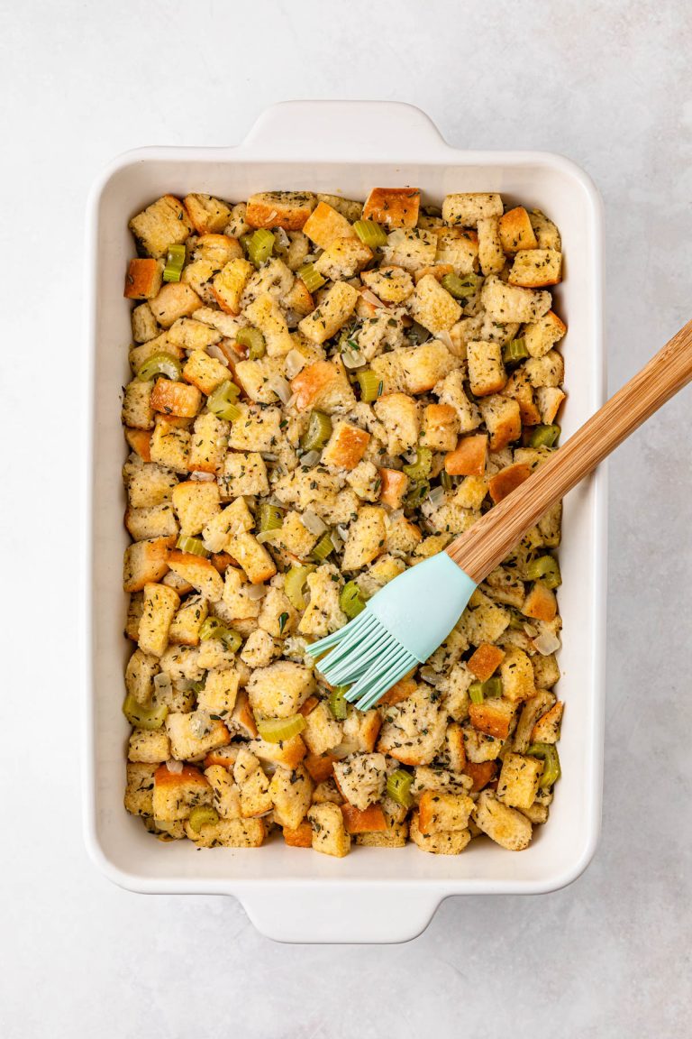 Garlic Herb Stuffing - Fun Money Mom