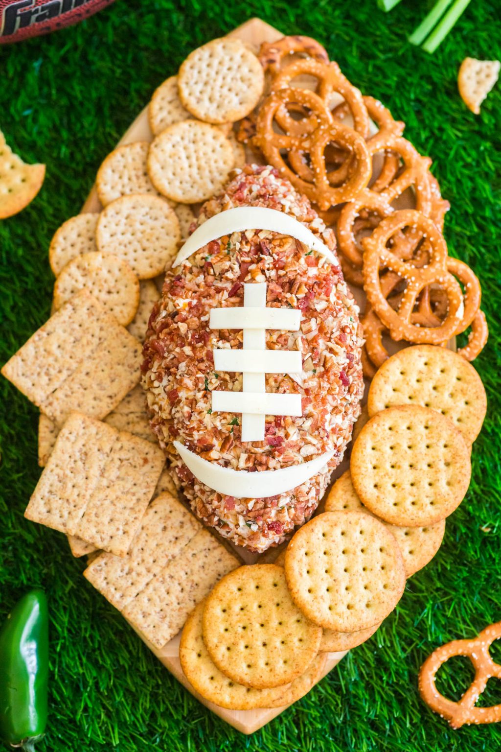 Football Cheese Ball - Fun Money Mom