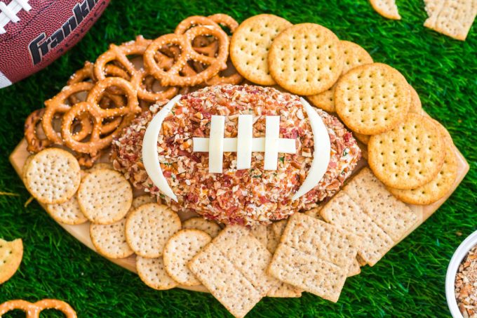 Football Cheese Ball - Fun Money Mom