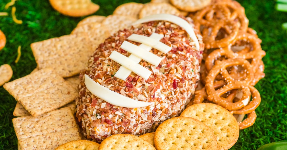 Football Cheese Ball - Fun Money Mom