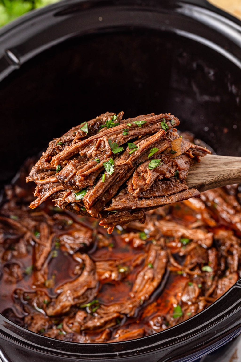Slow Cooker Shredded Beef - Fun Money Mom