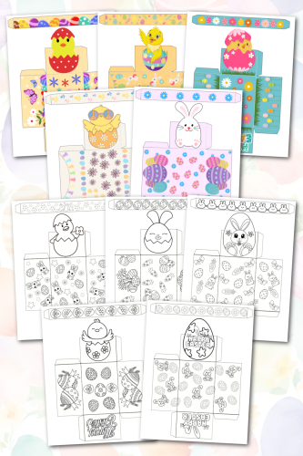 Printable Easter Basket Template (10 Adorable Designs)