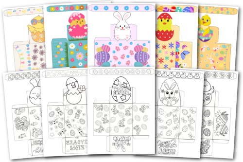 Printable Easter Basket Template (10 Adorable Designs)