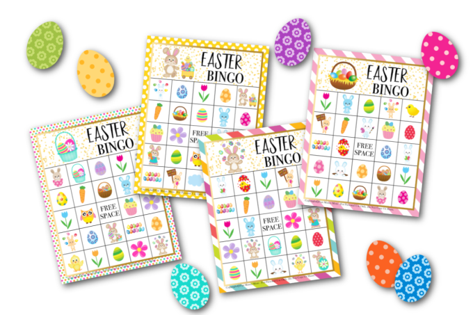 Easter Bingo Printables - Fun Money Mom