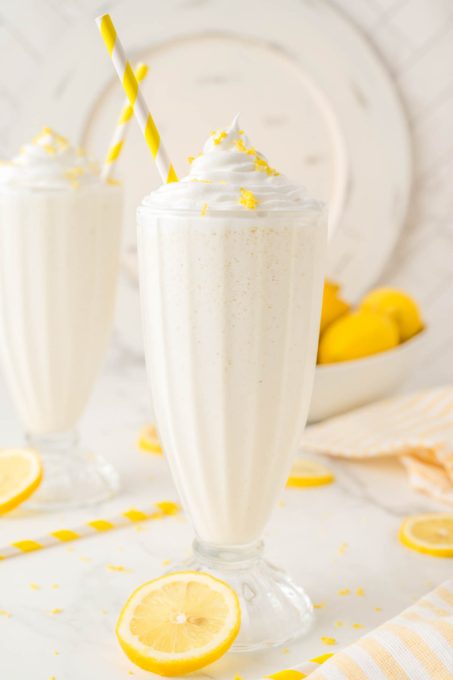 Easy Lemon Milkshake - Fun Money Mom
