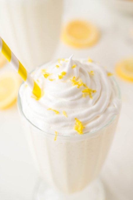 Easy Lemon Milkshake - Fun Money Mom