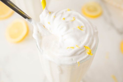 Easy Lemon Milkshake - Fun Money Mom